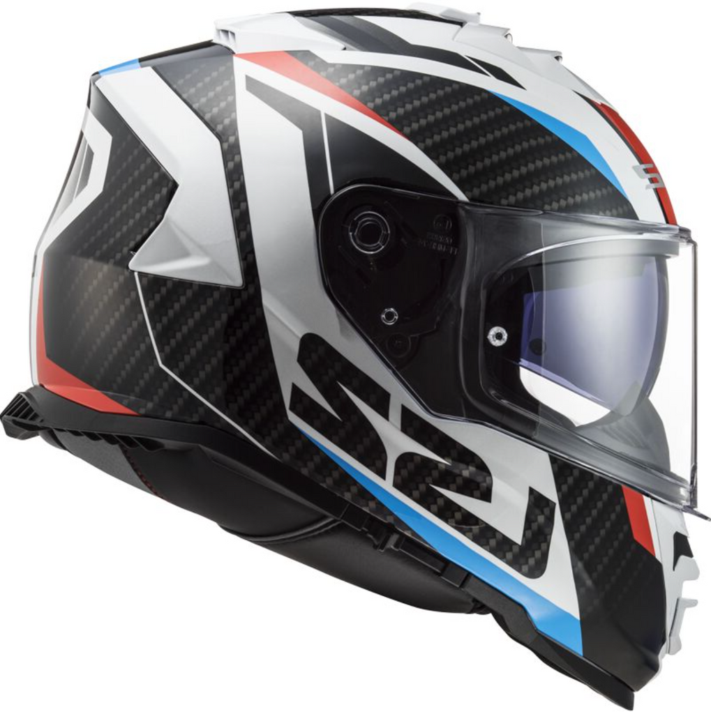 LS2 FF800 Storm II Racer Red Blue White Gloss Helmet – LazyAssBikers