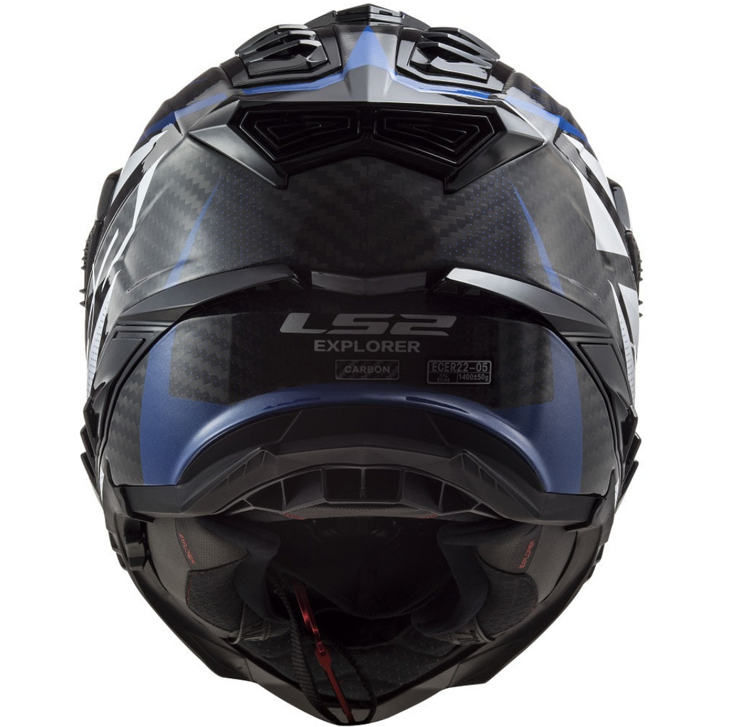 LS2 MX701 Explorer Carbon Focus - Blue White Red Gloss - Helmet ...