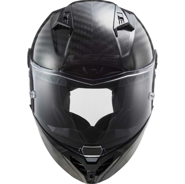 LS2 FF805 Thunder+ C Carbon Solid Black Gloss Helmet – LazyAssBikers