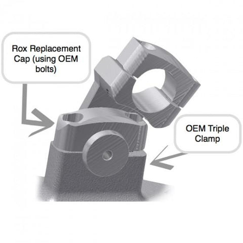 Rox BMW R1200/1250 GS Watercooled 2" Pivoting Bar Risers (2013+) (1R-P ...